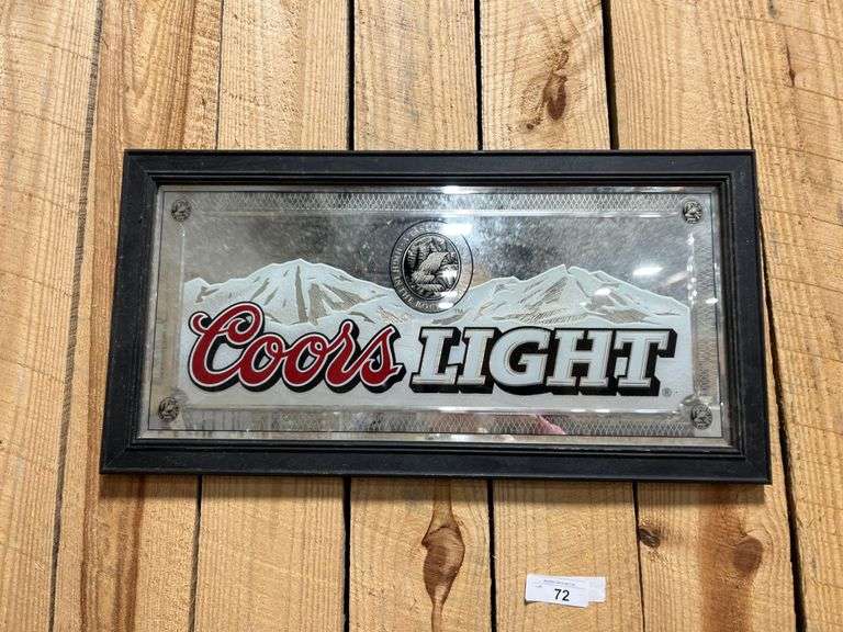 Coors Light sign - Auction Services LTD