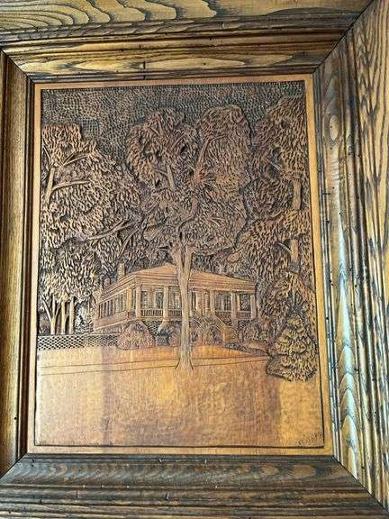 3D Copper House Hanging Picture - Auction Services LTD