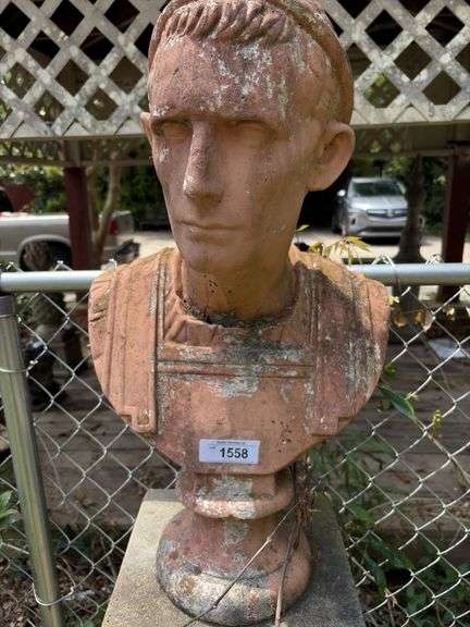 Concrete bust - Auction Services LTD