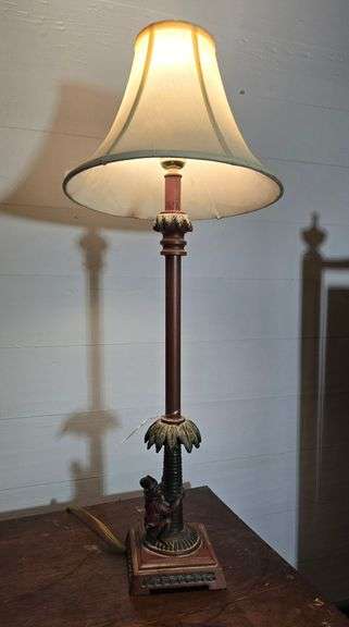 Pair of VTG Berman Pirate Monkey holding Pineapple Table Lamp - Auction ...