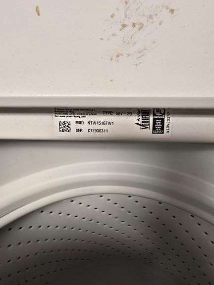 Amana Washing Machine - Auction Services LTD