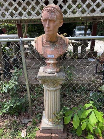 Concrete bust - Auction Services LTD