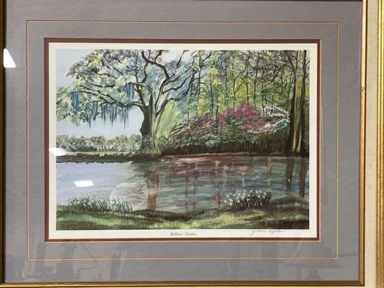 Framed signed print - Auction Services LTD