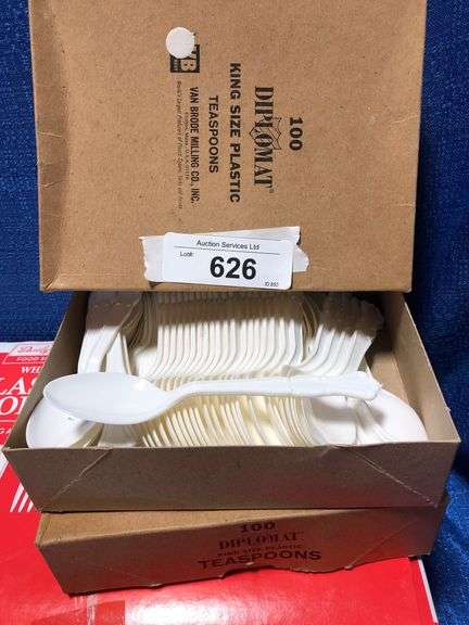 Plastic eating utensils - Auction Services LTD