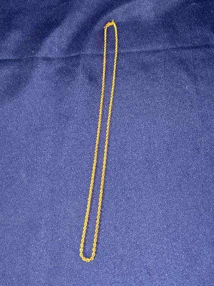 Gold color rope chains - Auction Services LTD