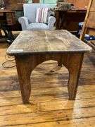 Rustic wood table - Auction Services LTD