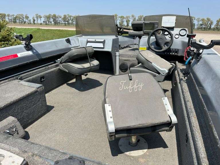 1997 Tuffy 17.5’ Boat, 150hp Mercury Engine with 9.9hp Kicker, Minnkota ...