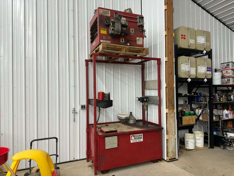 Clean Burn Model CB90 AH Waste Oil Furnace with 250 Gallon Storage Tank ...