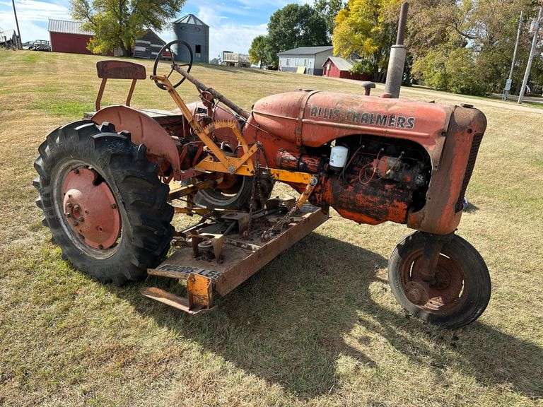 Allis Chalmers Model C Tractor with L59 Belly Mower, Has Not Ran in a ...