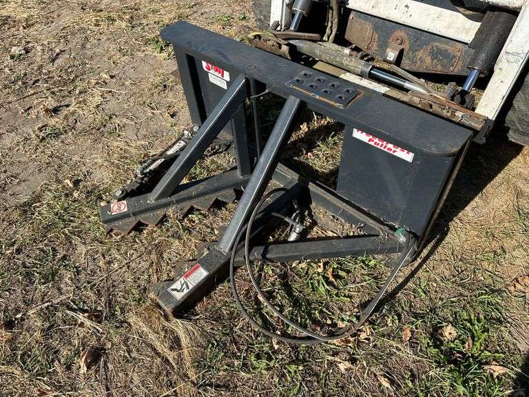 Stout Skid Loader Mounted Tree/Post Puller, With Hoses and Ends ...