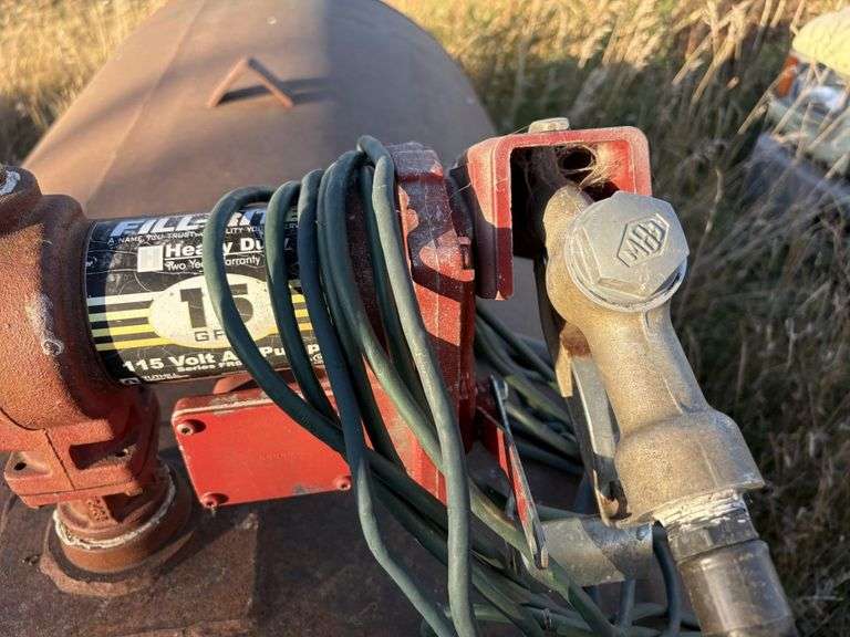 500 Gal Fuel Barrel, with Fill-Rite 15 GPM 115V Pump - Fragodt Auction ...