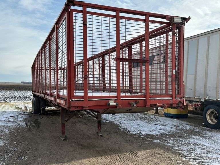 1979 Laflein Beet Trailer, 40’ Long with 64” Side Walls, 22.5 Tires ...