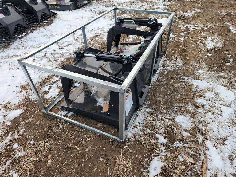 Wolverine Flat Bottom Grapple Bucket, Skid Loader Quick Attach, With ...