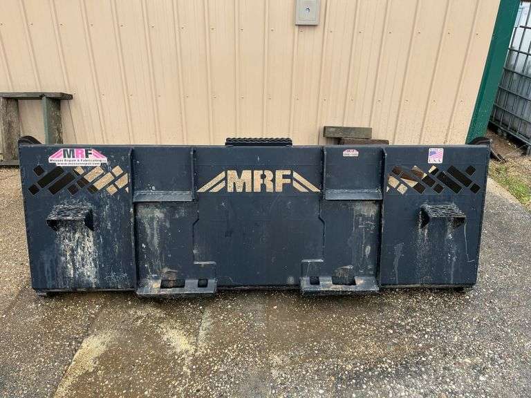 MRF 84” Snow Bucket, Universal Skid Loader Hookup, Like New - Fragodt ...