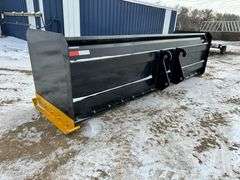 NEW 14' Box Snow Pusher, Rubber Cutting Edge, Global Payloader Hookup ...