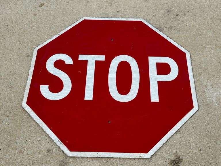 Stop Sign, 30” - Fragodt Auction and Real Estate LLC
