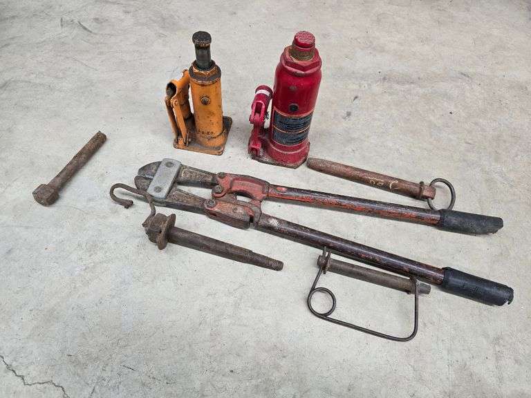 Bolt Cutter, Bottle Jacks, Hitch Pins - Fragodt Auction and Real Estate LLC