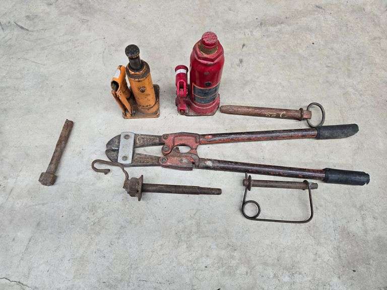 Bolt Cutter, Bottle Jacks, Hitch Pins - Fragodt Auction and Real Estate LLC