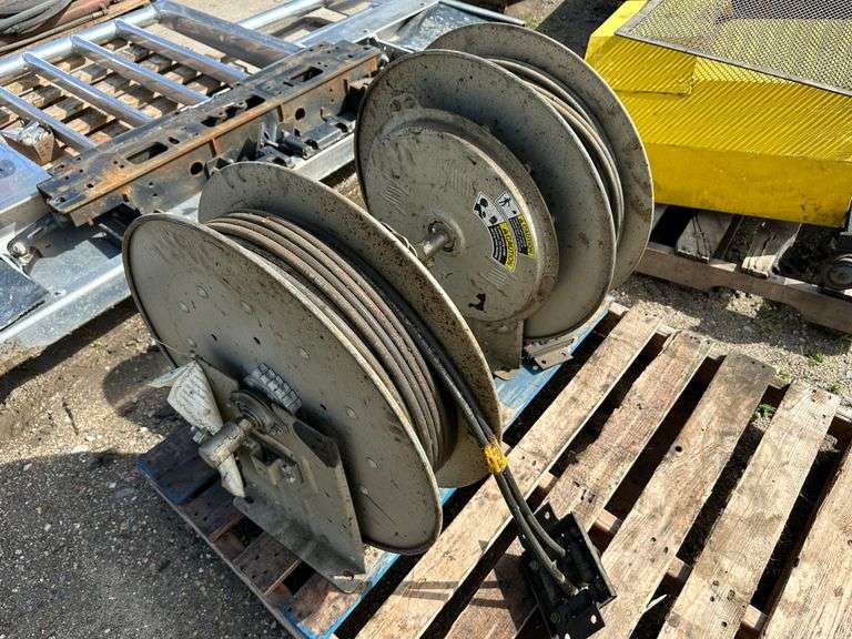 Pair of Hydraulic Hose Reels, 24” Double Hoses - Fragodt Auction and ...
