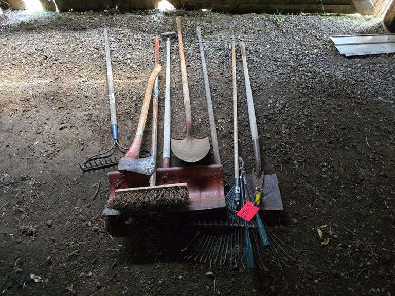 Shovels, Rakes, Axe, Broom - Fragodt Auction and Real Estate LLC