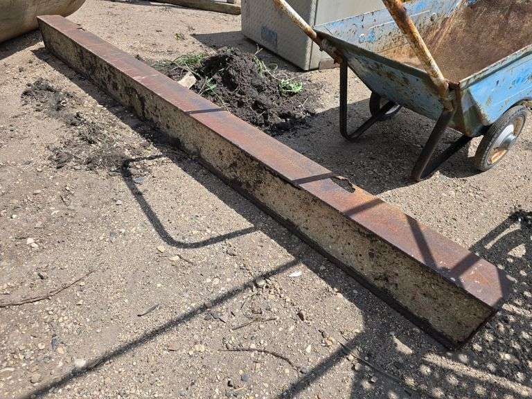 Approx 8' Steel Beam, Solid on 1 Side of I Beam With Concrete - Fragodt ...