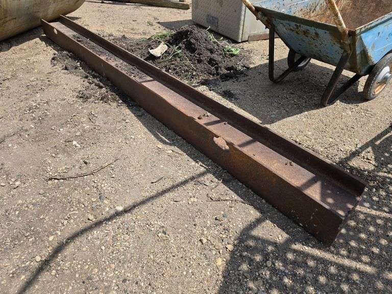 Approx 8' Steel Beam, Solid on 1 Side of I Beam With Concrete - Fragodt ...