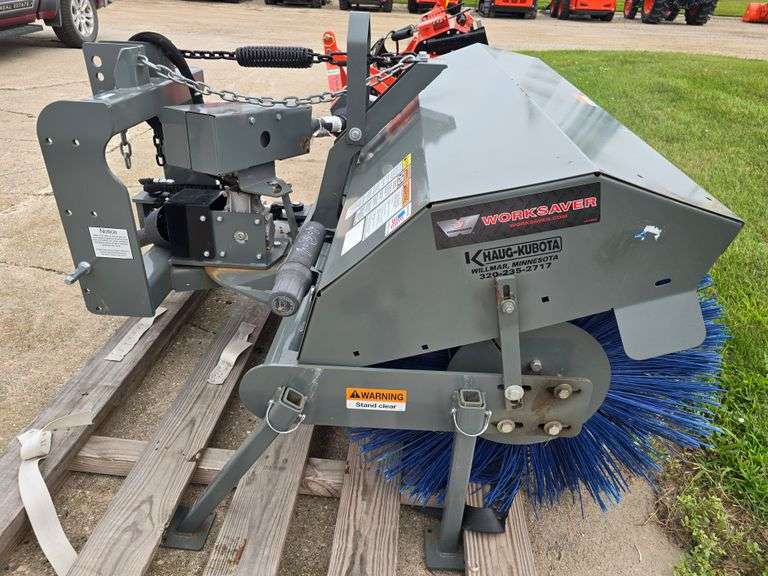 2021 Worksaver 610705 Sweeper, 5’ Wide Sweep Path and 3 Point Mount ...