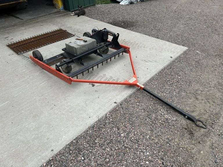 DR Yard Drag, 4’, Electric Lift with Remote on Lanyard, Weight Box with ...