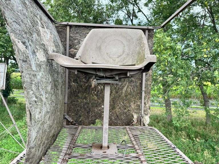 10’ Metal Hunting Stand with Anchor - Fragodt Auction and Real Estate LLC