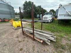 Galvanized I Beam and Channel Irons, Rack Included - Fragodt Auction ...