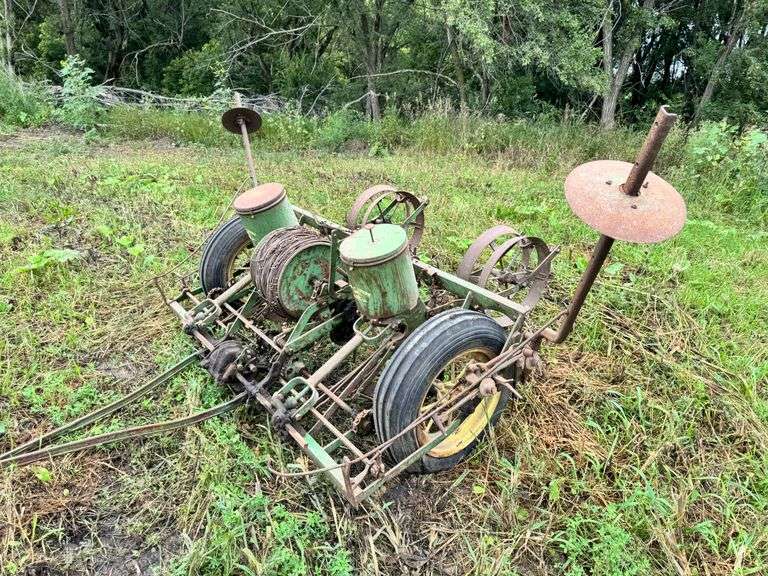 John Deere 2 Row Check Wire Planter, Needs Tires. This Item is Located ...