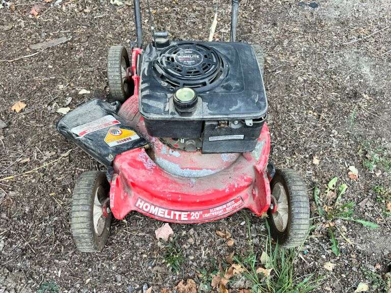 Homelite 20" Push Mower, Non Running - Fragodt Auction and Real Estate LLC