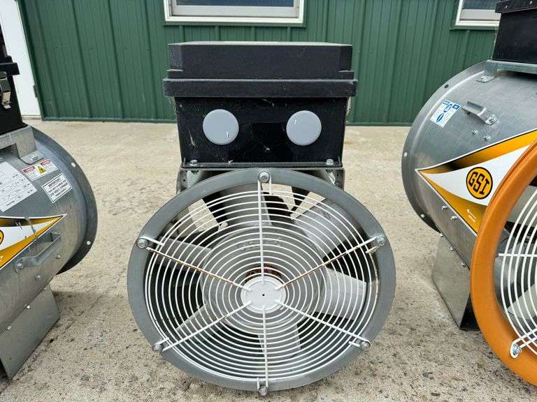 GSI 18” Bin Fan, 3 HP 3 Phase 230V Motor - Fragodt Auction and Real ...