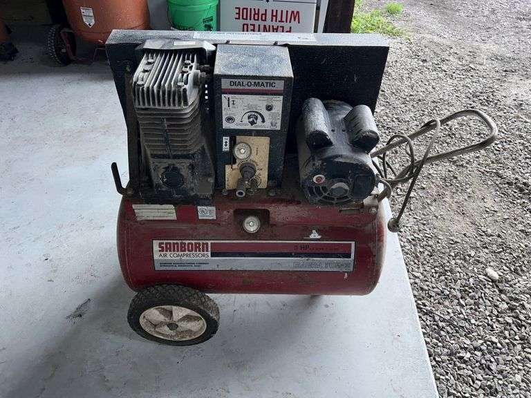 Sanborn Magna Force Portable Air Compressor, 3HP, 8.6CFM, 20 Gal ...