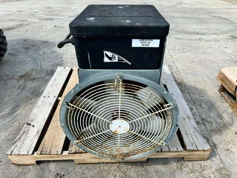 GSI 18” Bin Fan With 3 HP Single Phase Baldor Motor - Fragodt Auction ...