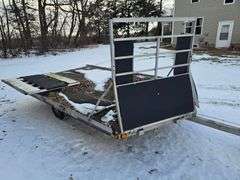Triton Elite 2 Place Snow Mobile Trailer, 101” Wide x 14’ Long, Front ...