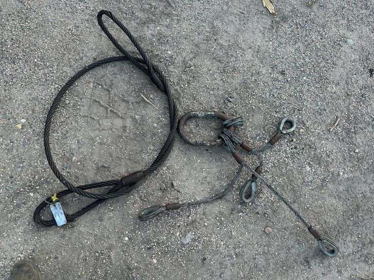 ¾” x 10’ Long Cable with Loop Ends, Good Condition, Comes with Other ...