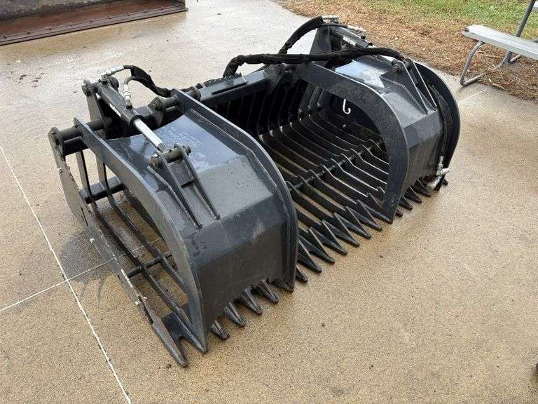 Jenkins 68” Skeleton Bucket, with Double Grapple, Bolt on End Plates ...
