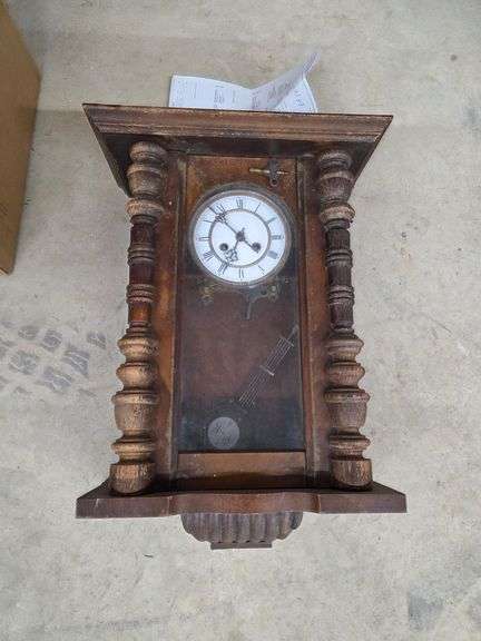 Antique German RA Wall Clock for Parts or Repair, *Item Located at Our ...