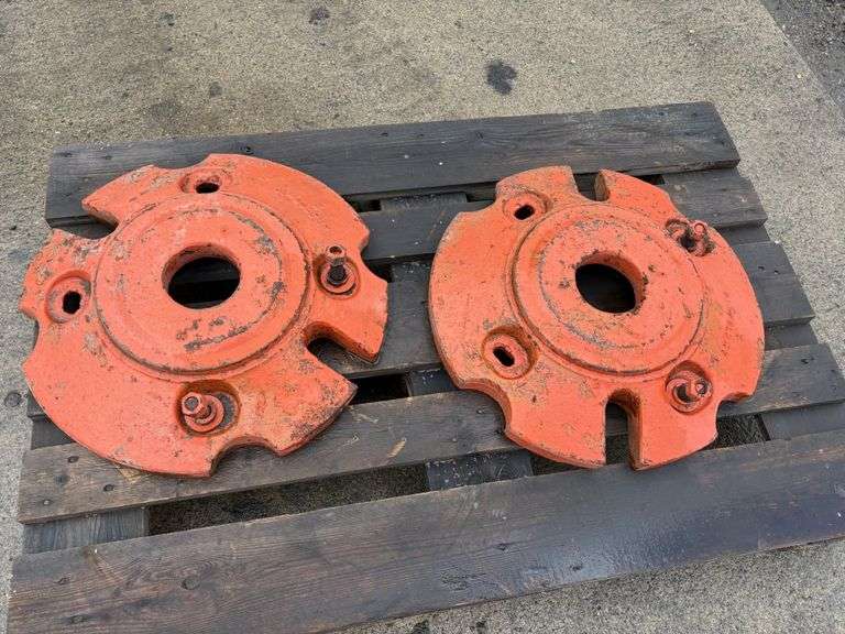 (2) Allis Chalmers Rear Wheel Weights, with bolts, off of WD45 ...