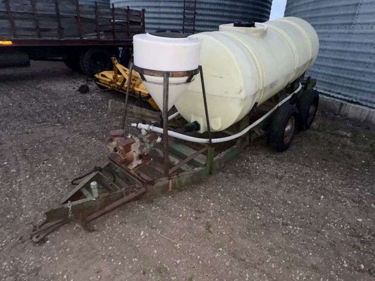 Liquid Tender Trailer, Approx 750 Gal Poly Tank, ST225/74R15 Tires, 3 ...