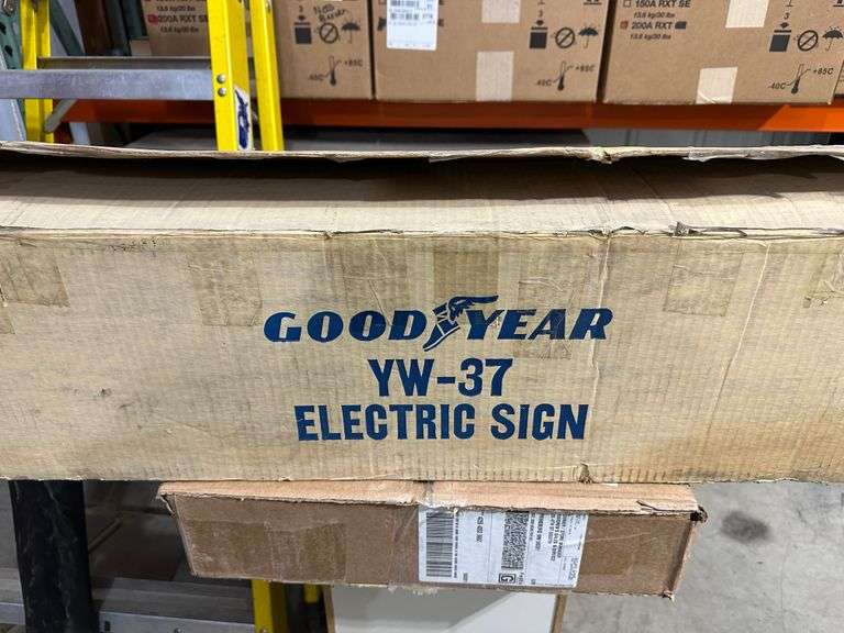 Brand New in Box Goodyear Tires Lighted Two Sided Sign, Model TM-37, 36 ...