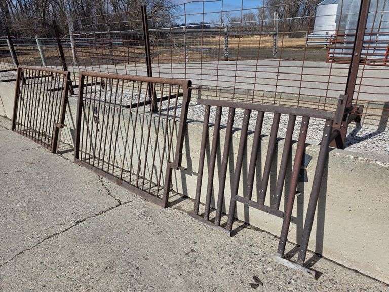 (3) Misc Steel Hog Gates, (2) Approx 5’ Long and 1 to go over Water ...