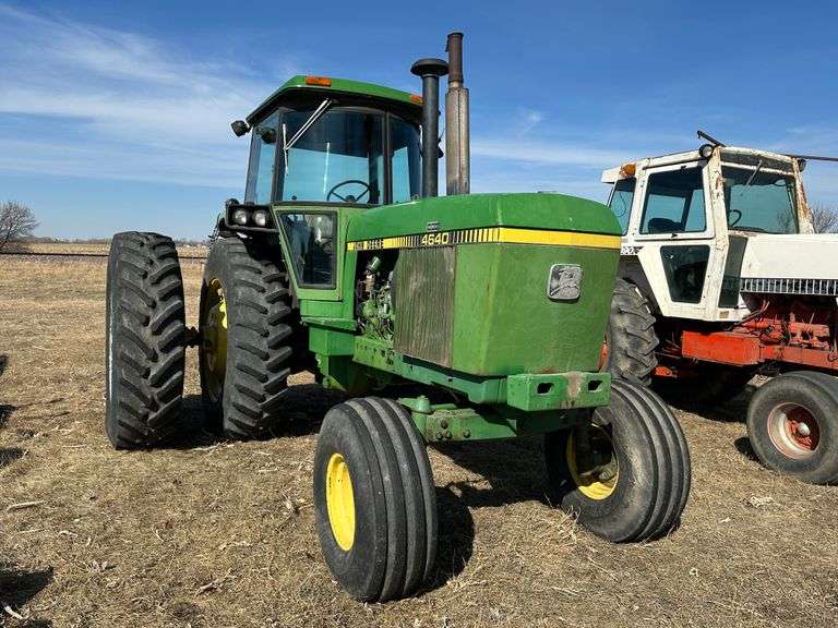 1978 John Deere 4640 2wd Tractor, Shows 9,378 Hours, 3pt, 3 Rear ...
