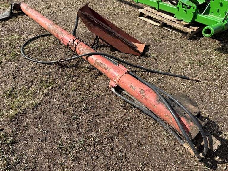 Hydraulic Drill Fill Auger With Hopper, Motor and Hoses. This Item is ...