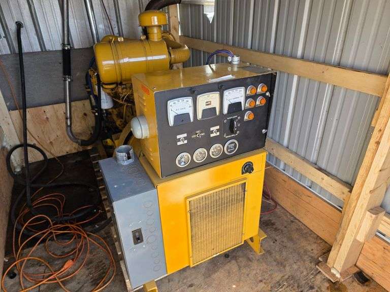 Katolight Standby Generator, 6 Cylinder White Diesel Engine, 60KW, 3 ...