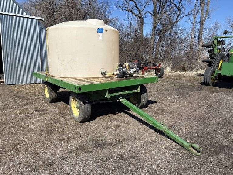 Water Tender Trailer on JD 1075 4 Wheel Gear, 8 Bolt Wheels, 94”x 147 ...
