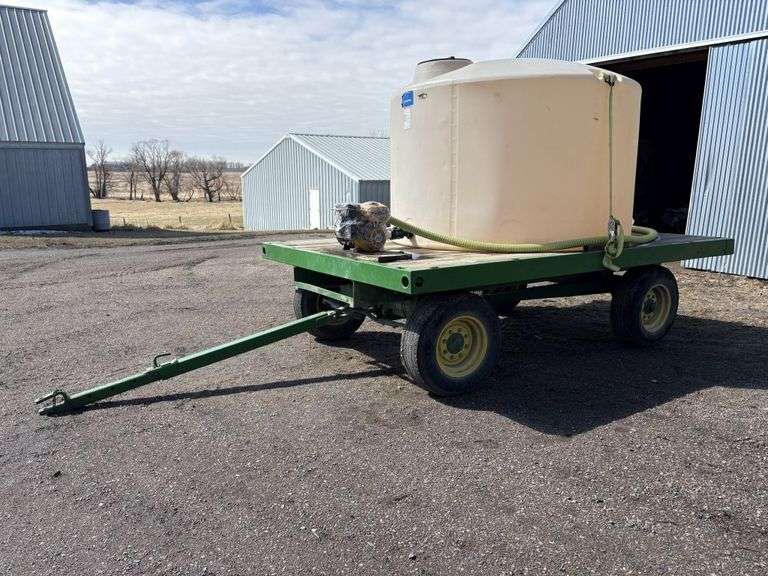 Water Tender Trailer on JD 1075 4 Wheel Gear, 8 Bolt Wheels, 94”x 147 ...