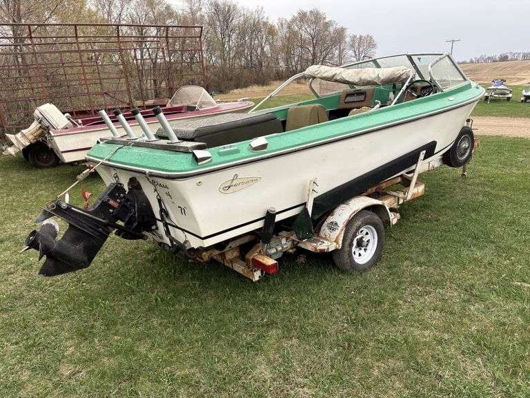 1971 Larson 18’ Fiberglass Model 51806 Boat on ShoreLand’r Trailer ...