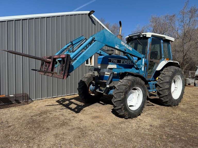 1991 Ford 7710 MFWD Tractor with 7312 Loader, 3pt (no 3rd arm), 12,958 ...